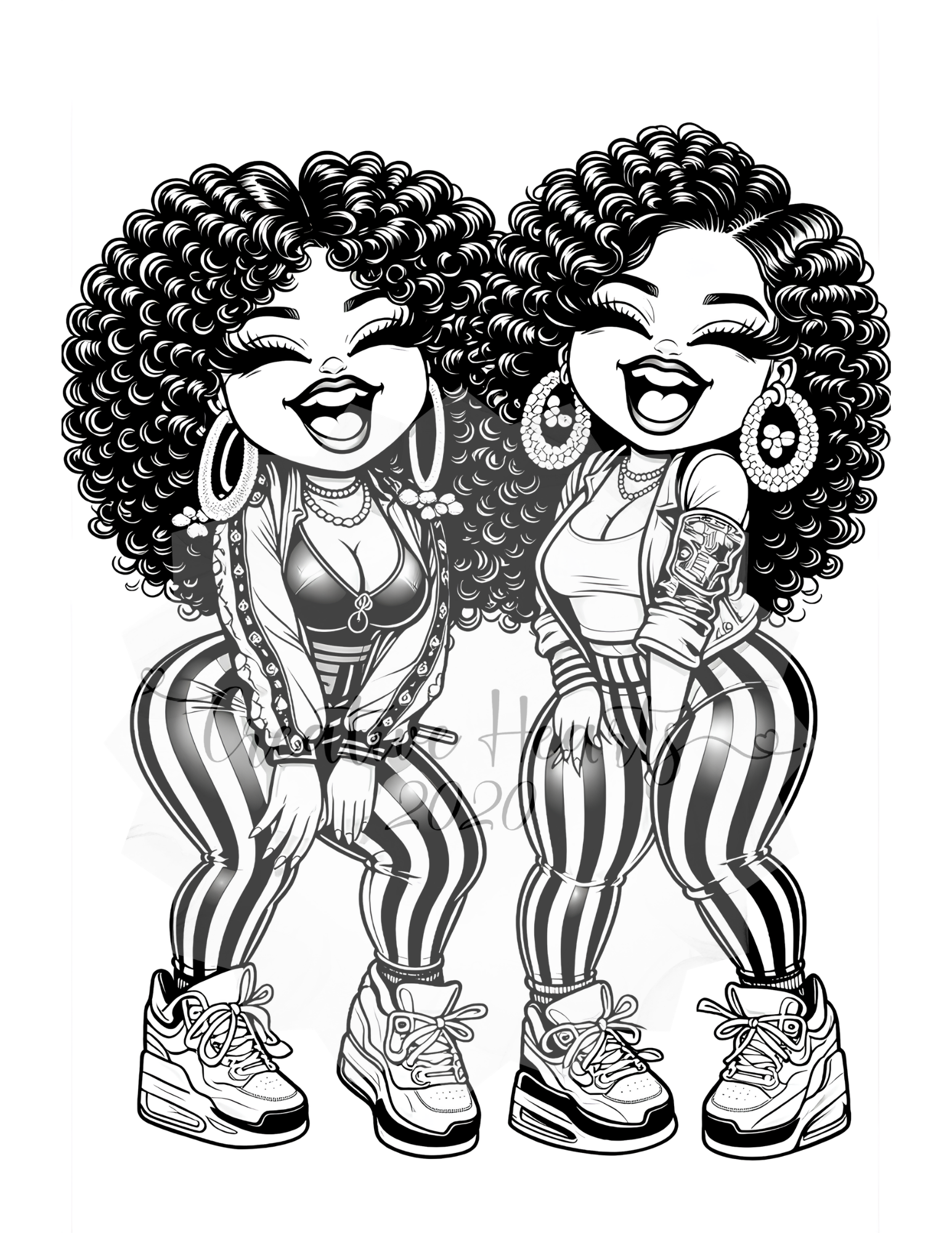 Bestie Vibes Only Coloring Book – 15 Stylish Best Friend Coloring Page ...